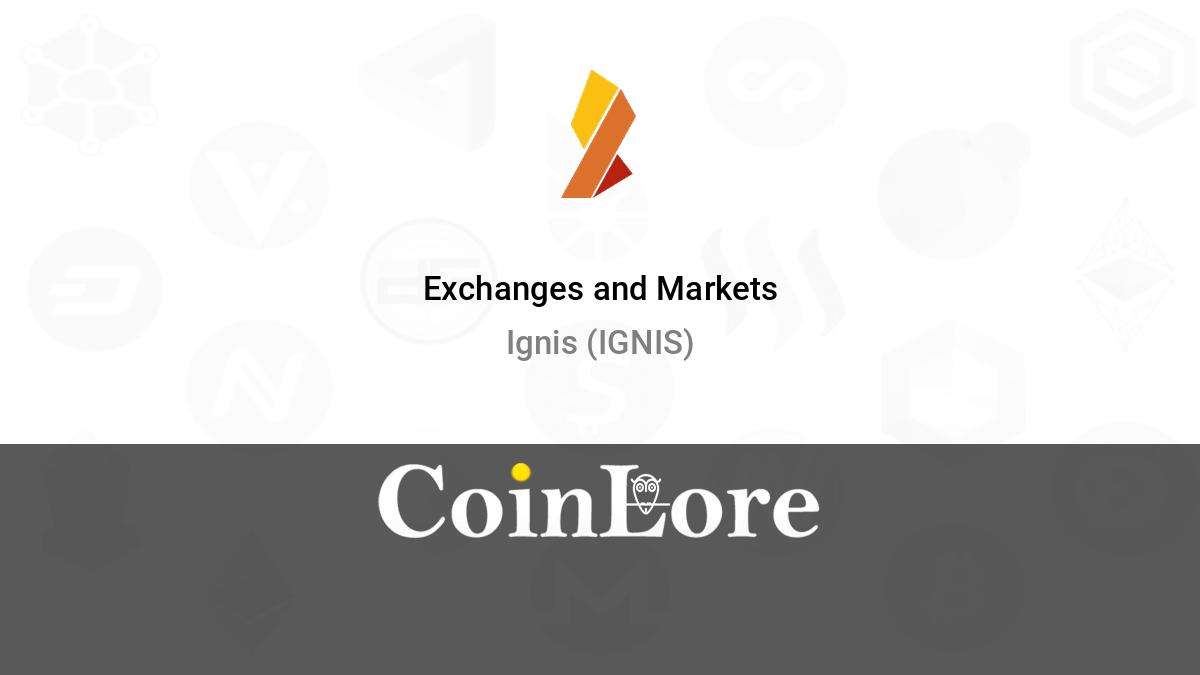 이그니스 (IGNIS) 거래소 | CoinLore