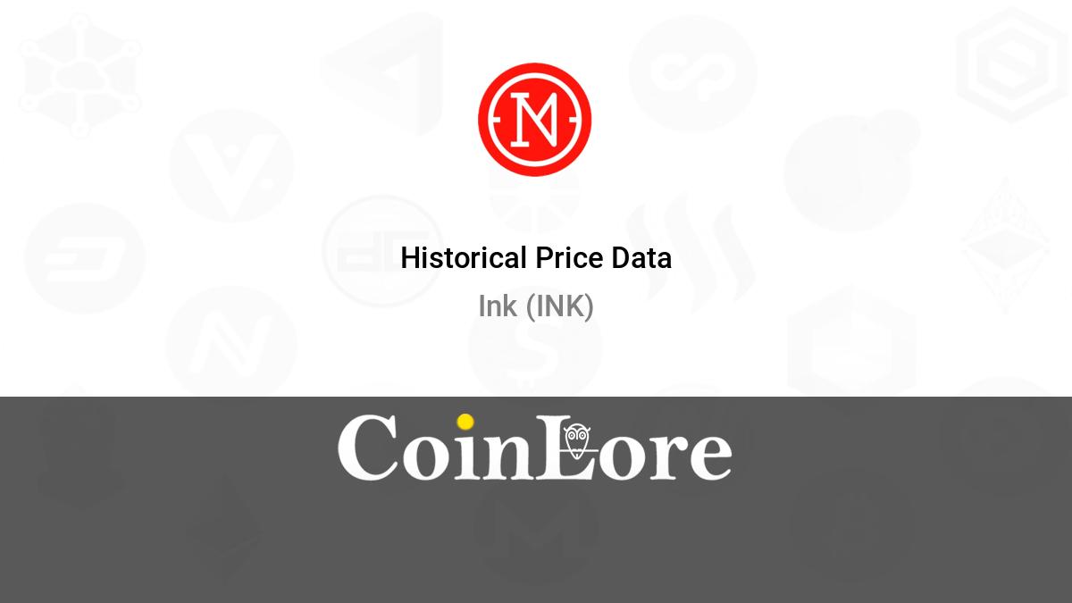 Ink (INK) Historical Prices | CoinLore
