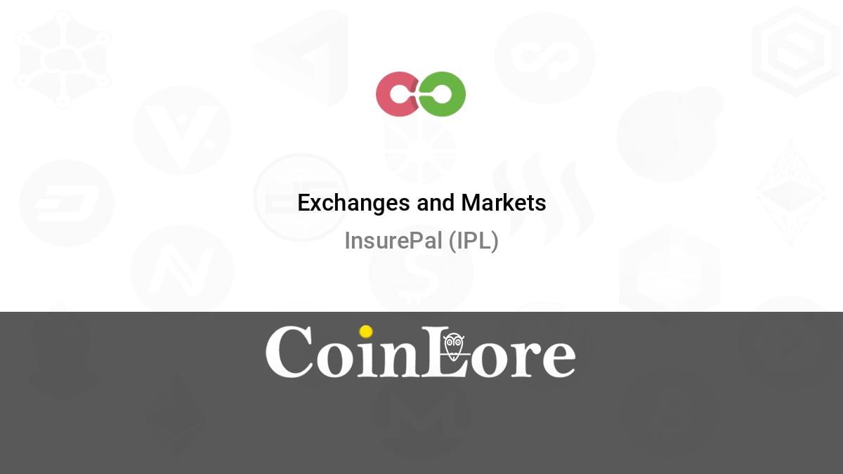 InsurePal (IPL) 거래소 | CoinLore