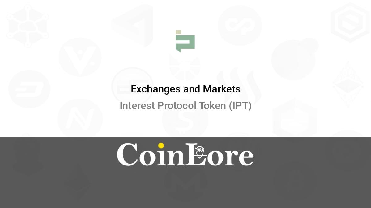 Interest Protocol Token (IPT) Exchanges - Where to Buy,Sell,Trade | CoinLore