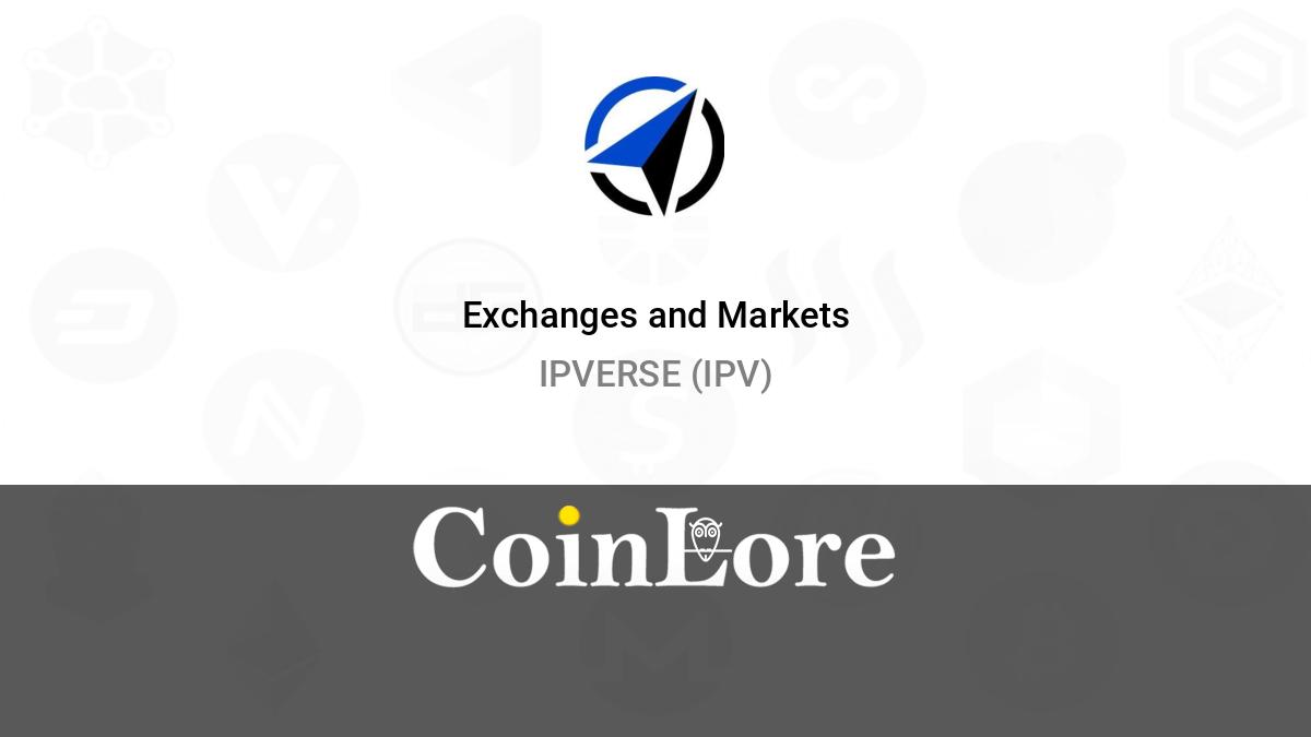 IPVERSE (IPV) 거래소 | CoinLore