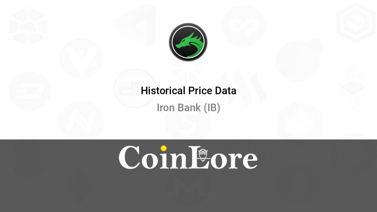 Iron Bank (IB) Historical Prices | CoinLore