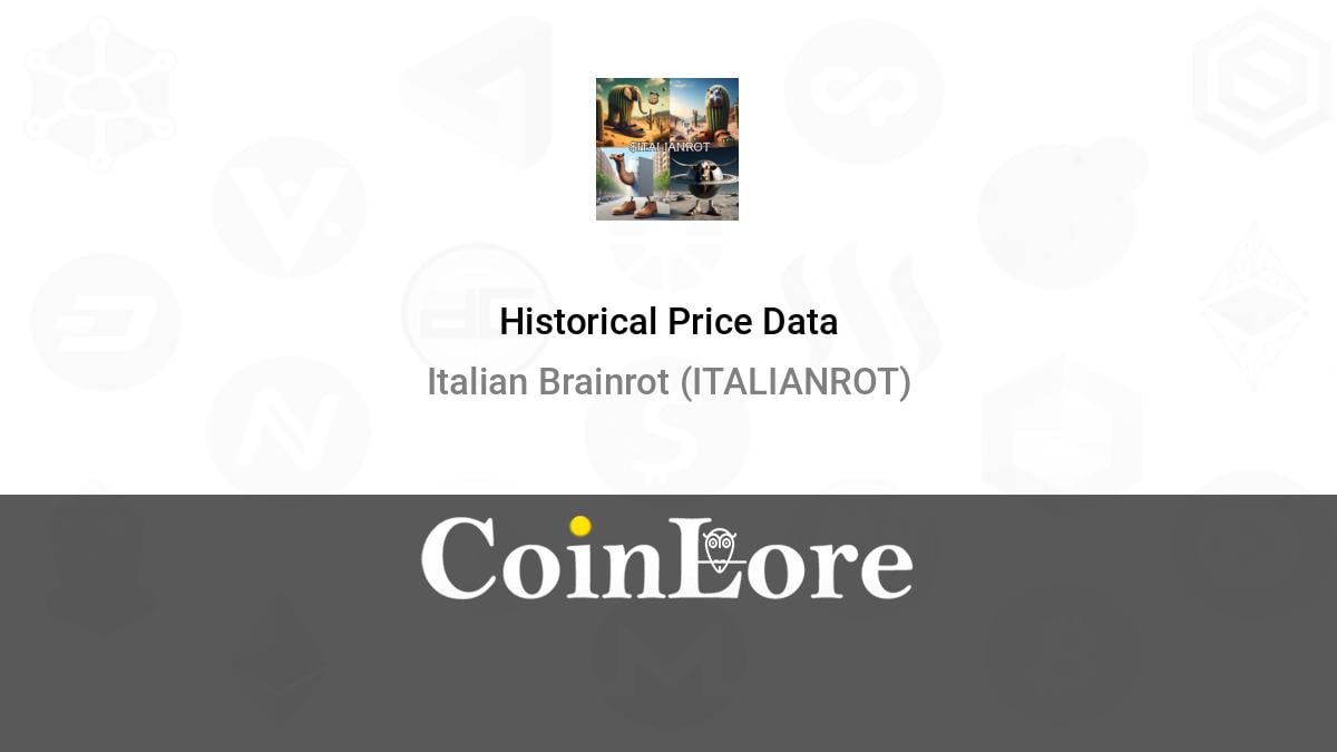 Italian Brainrot (ITALIANROT) Historical Prices | CoinLore