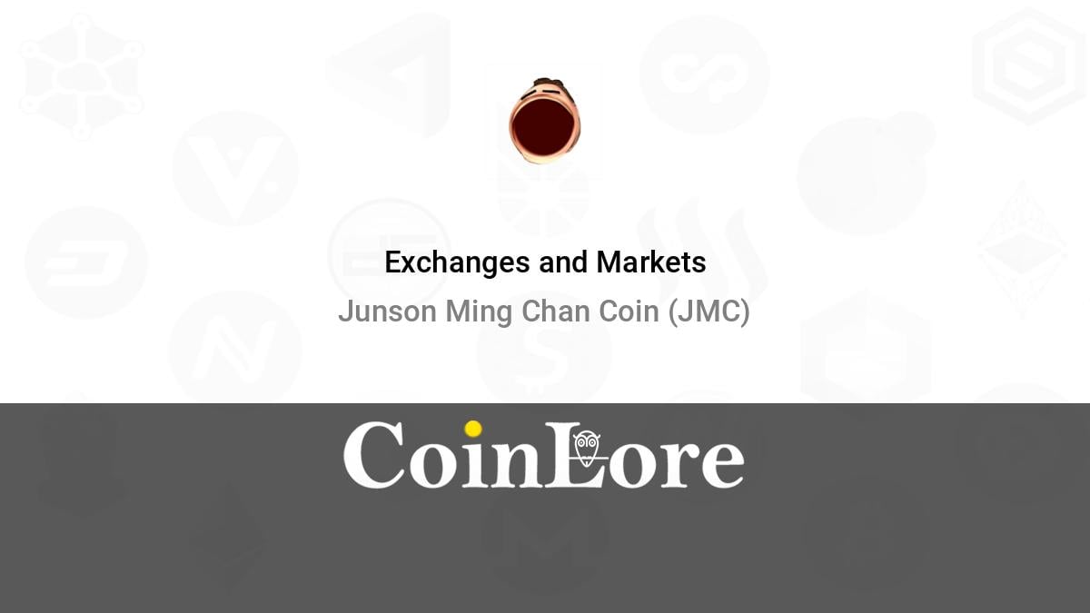 Junson Ming Chan Coin (JMC) Exchanges - Where to Buy,Sell,Trade | CoinLore
