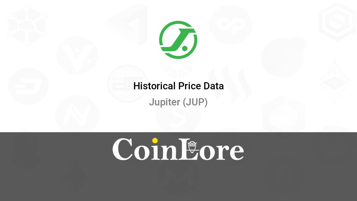 Jupiter (JUP) Geçmiş Fiyatlar | CoinLore