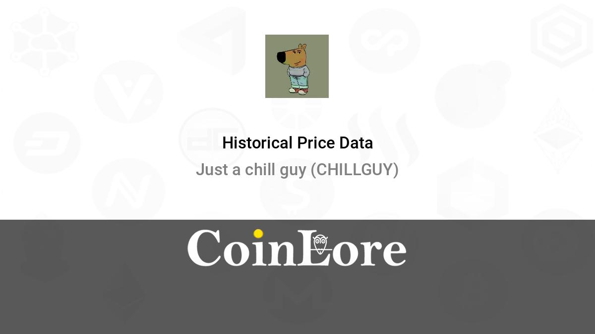 Just a chill guy (CHILLGUY) Historical Prices | CoinLore