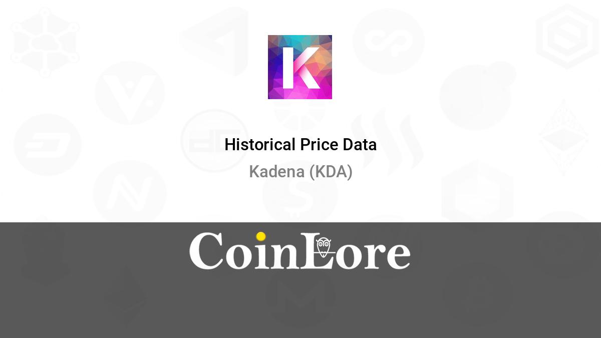 Kadena (KDA) Historical Prices | CoinLore