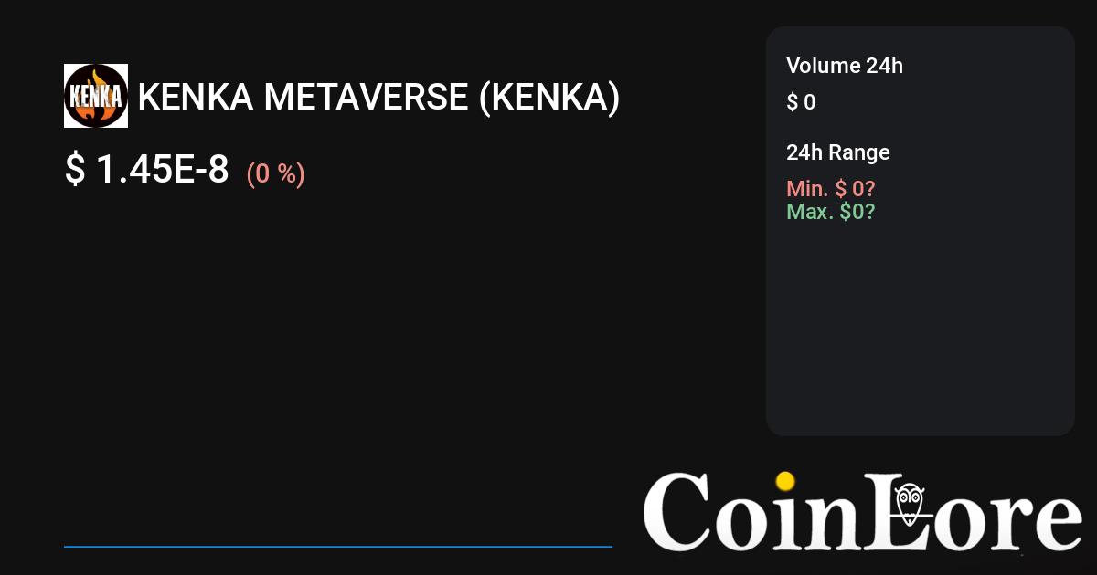 KENKA METAVERSE Price, Chart, Market Cap, KENKA Coin Essentials | CoinLore