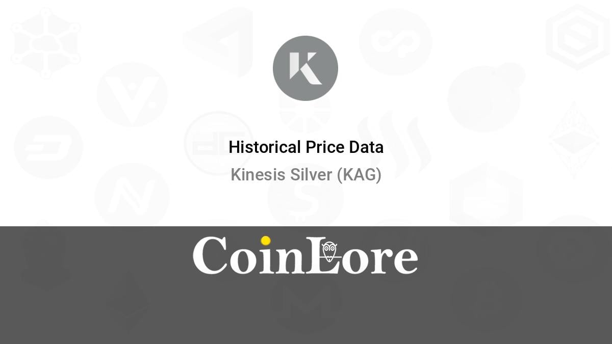 Kinesis Silver (KAG) Historical Prices | CoinLore