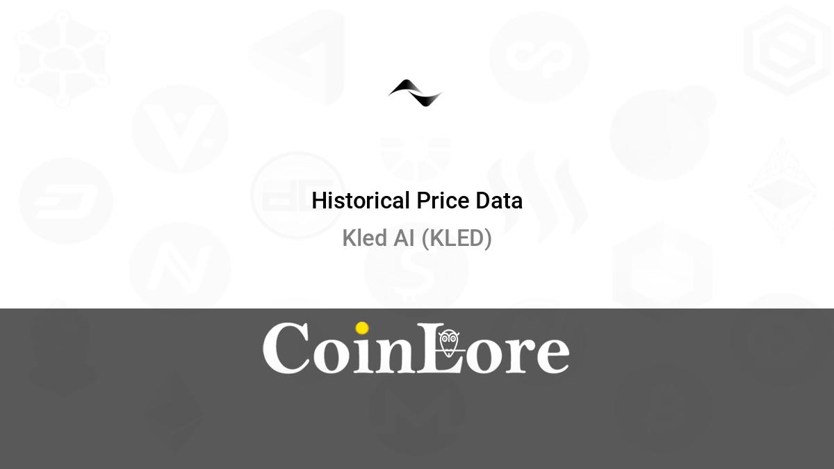 Kled AI (KLED) 과거 가격 | CoinLore