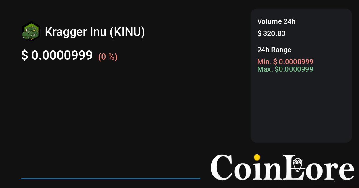 Kragger Inu Price, Chart, Market Cap, KINU Coin Essentials | CoinLore