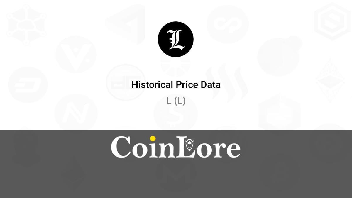 L (L) Historical Prices | CoinLore