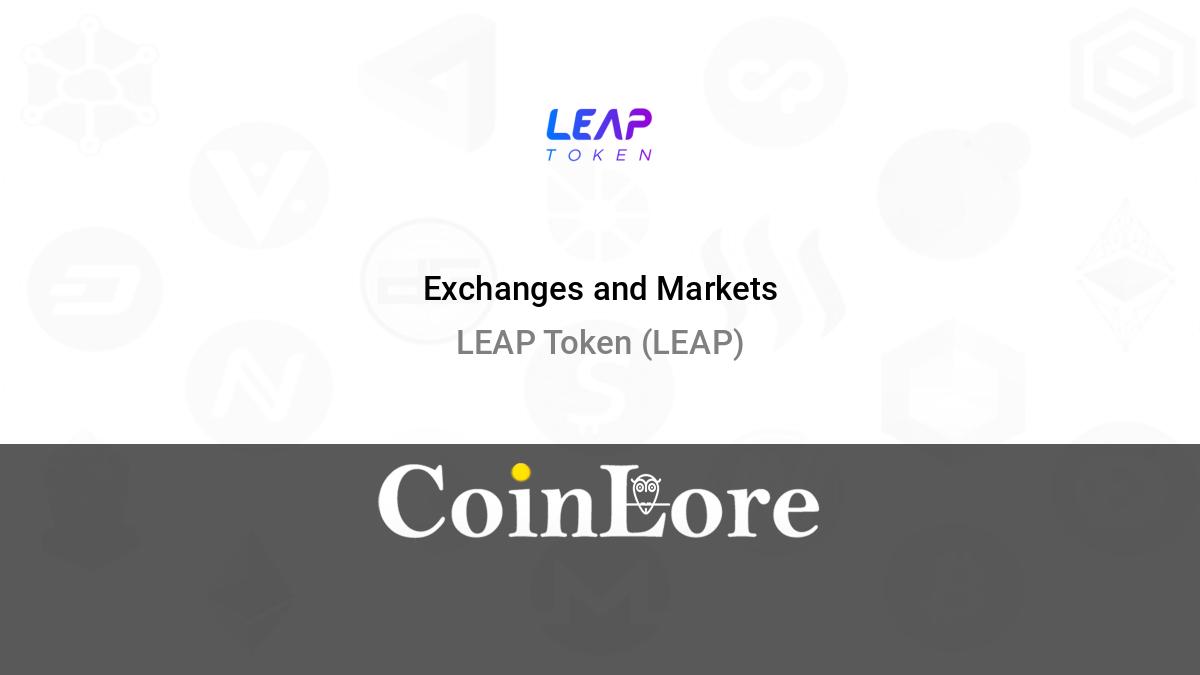 LEAP Token (LEAP) Exchanges - Where to Buy,Sell,Trade | CoinLore