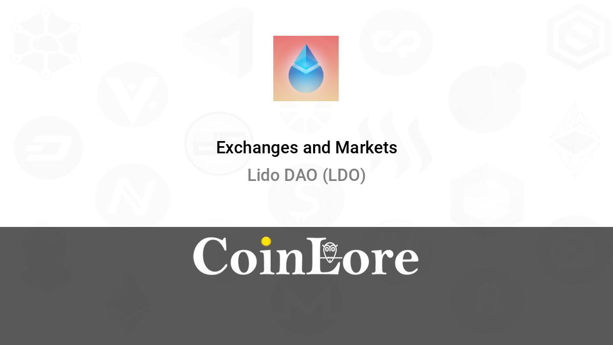 Lido DAO (LDO) どこで 買う べき | CoinLore