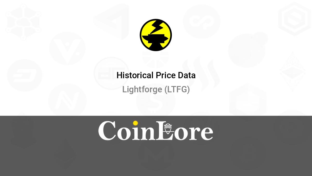 Lightforge (LTFG) Historical Prices | CoinLore
