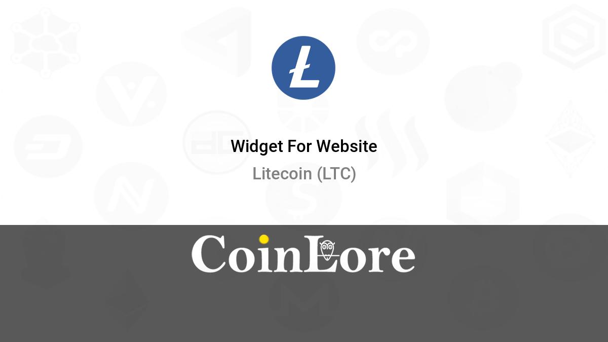 Litecoin (LTC) Widget de Preços | CoinLore