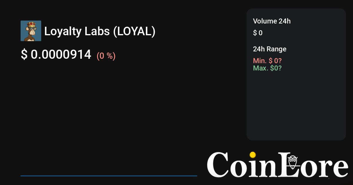 Loyalty Labs Price, Chart, Market Cap, LOYAL Coin Essentials | CoinLore