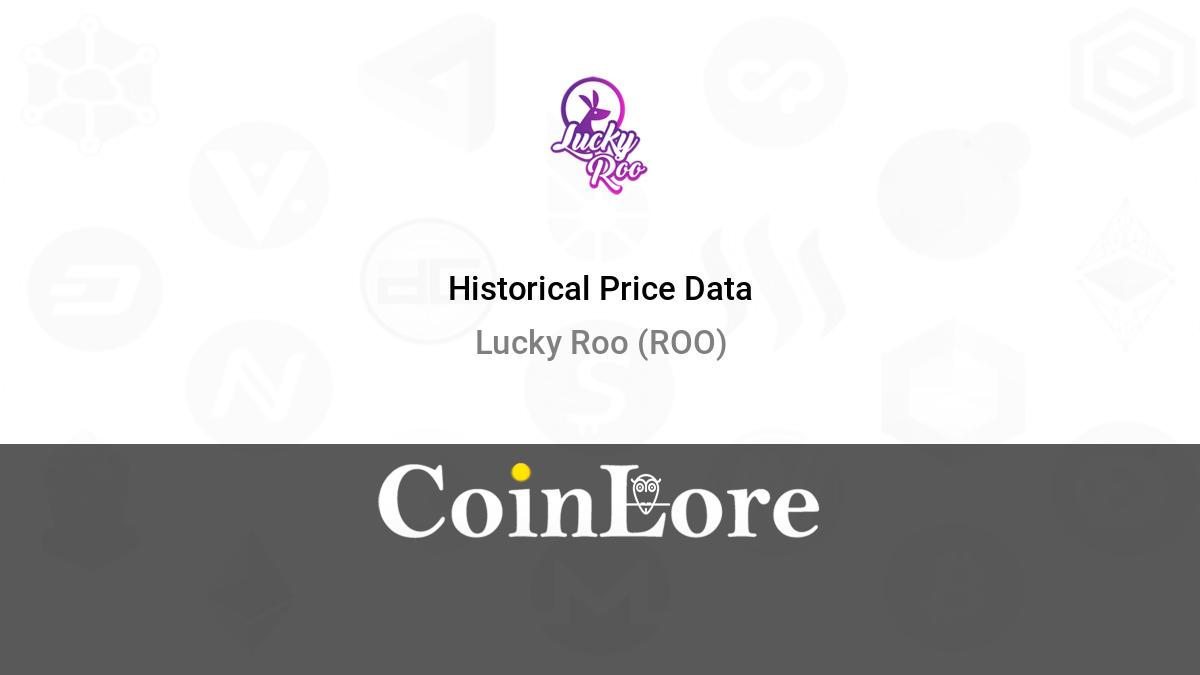 Lucky Roo (ROO) Historical Prices | CoinLore