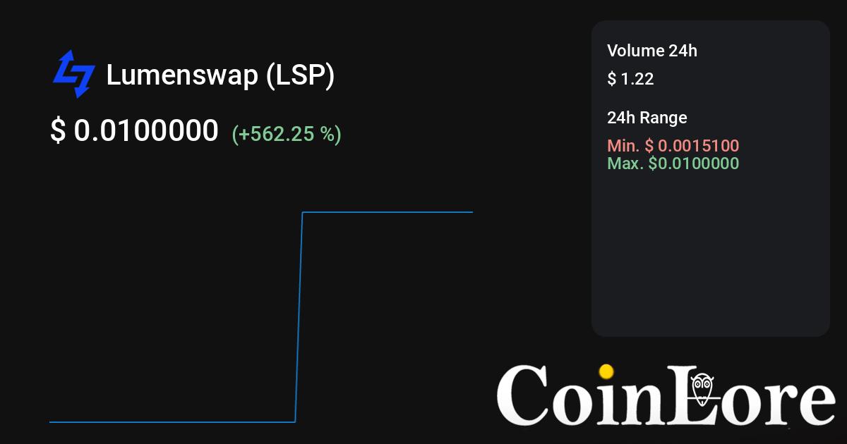 Lumenswap Price, Chart, Market Cap, LSP Coin Essentials | CoinLore