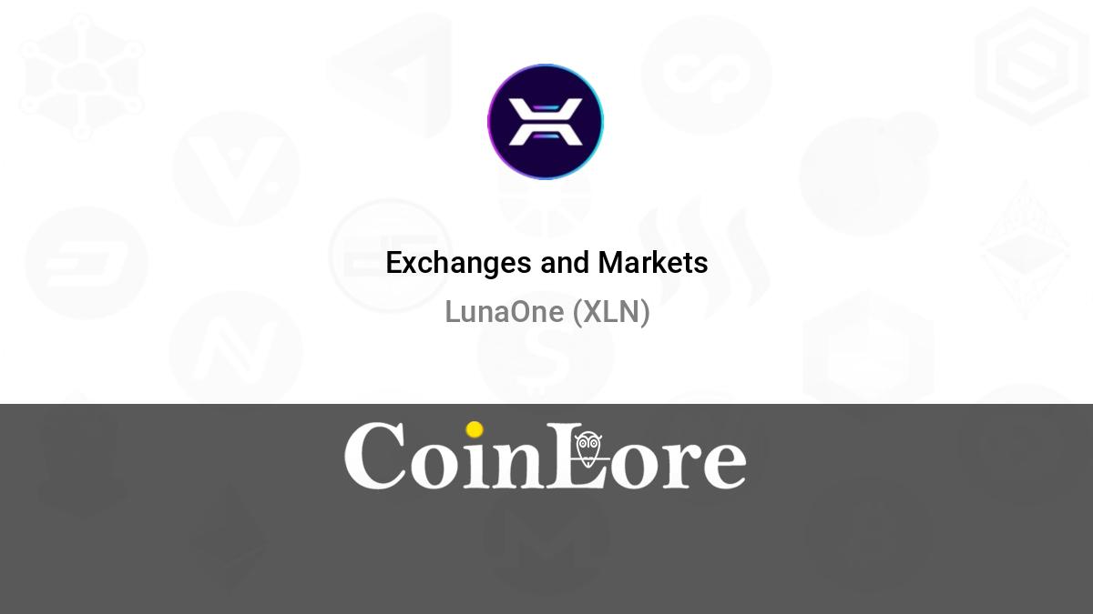 LunaOne (XLN) Биржи, Где купить, продать | CoinLore
