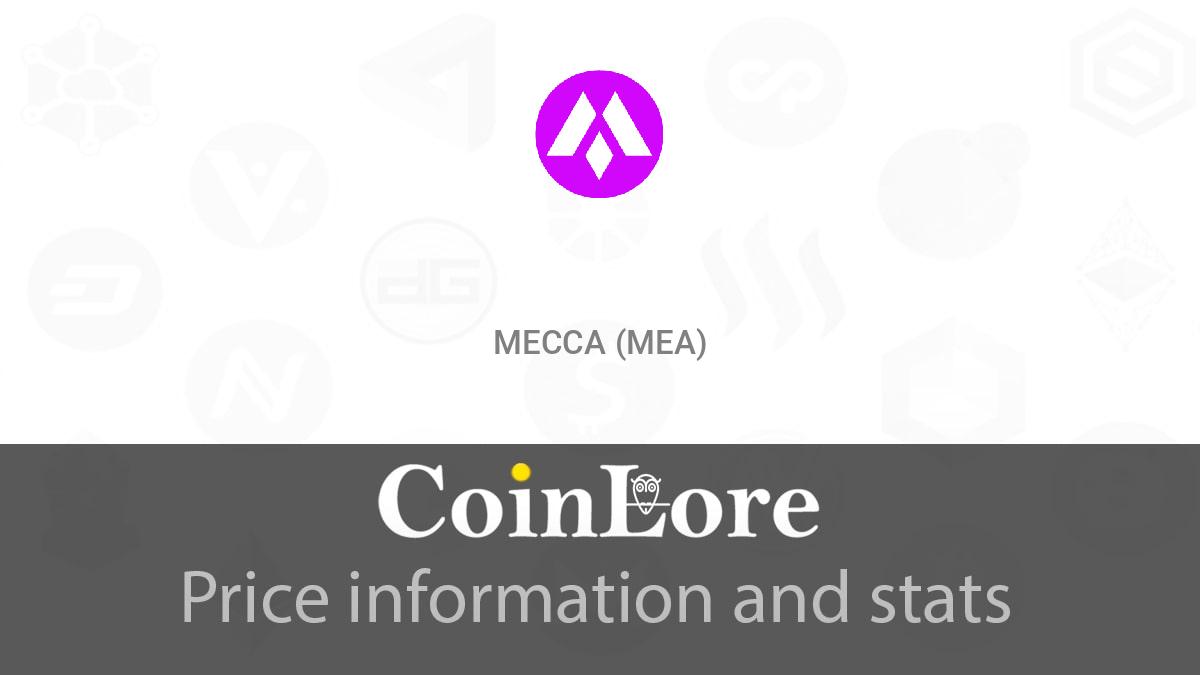 MECCA Price, Chart, Market Cap, MEA Coin Essentials | CoinLore