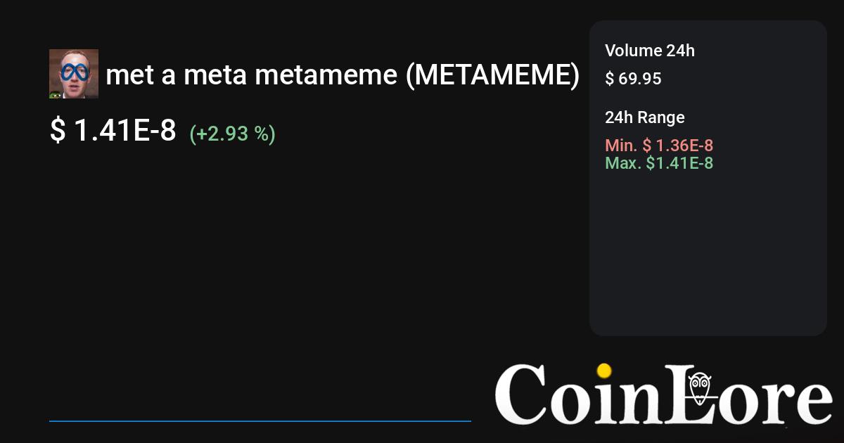 met a meta metameme Price, Chart, Market Cap, METAMEME Coin Essentials ...