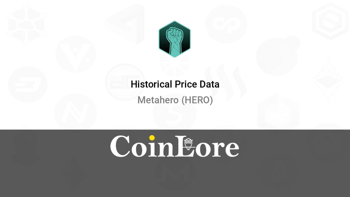 Metahero (HERO) Historical Prices | CoinLore