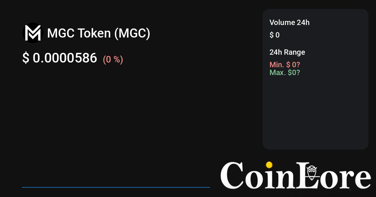 MGC Token Price, Chart, Market Cap, MGC Coin Essentials | CoinLore