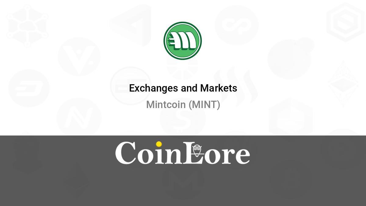 민트코인 (MINT) 거래소 | CoinLore