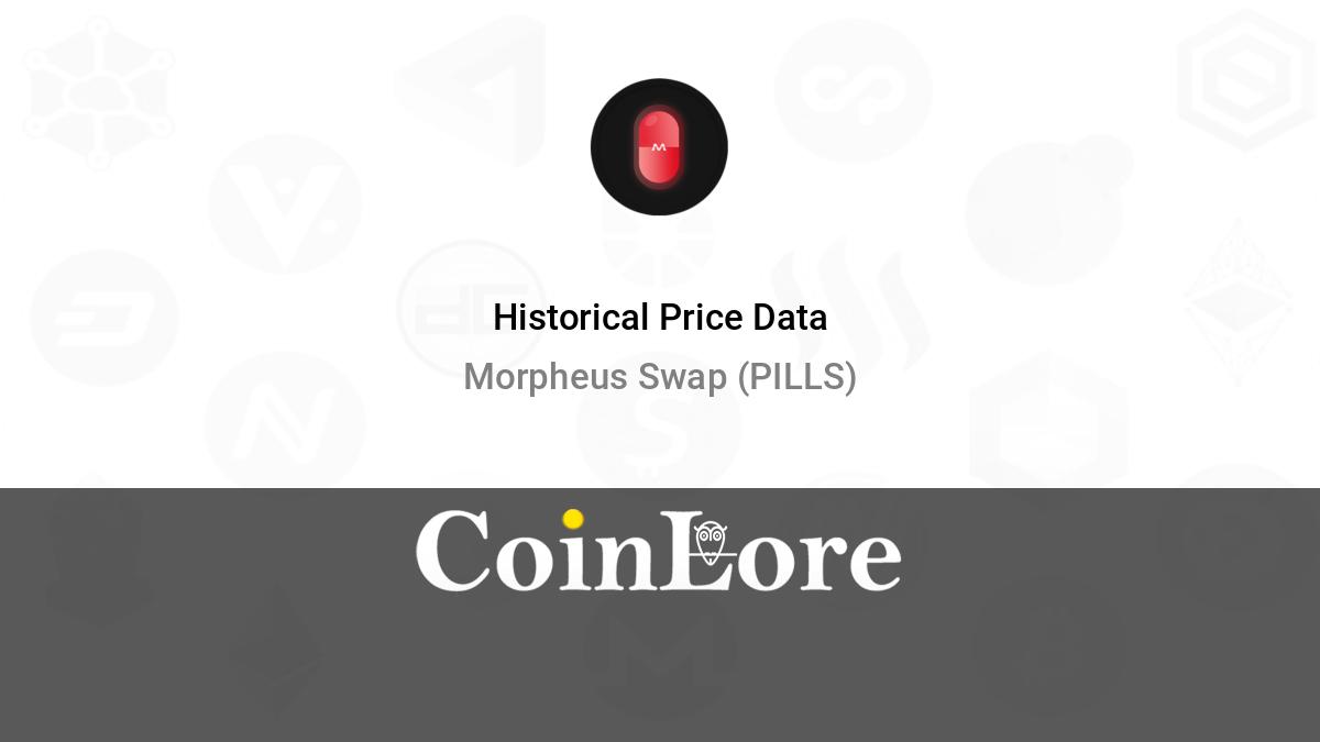 Morpheus Swap (PILLS) Historical Prices | CoinLore