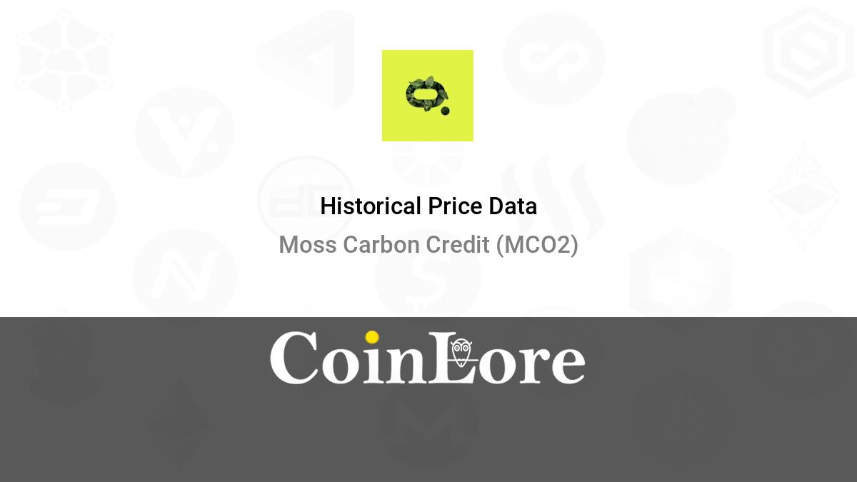 Moss Carbon Credit (MCO2) Historical Prices | CoinLore