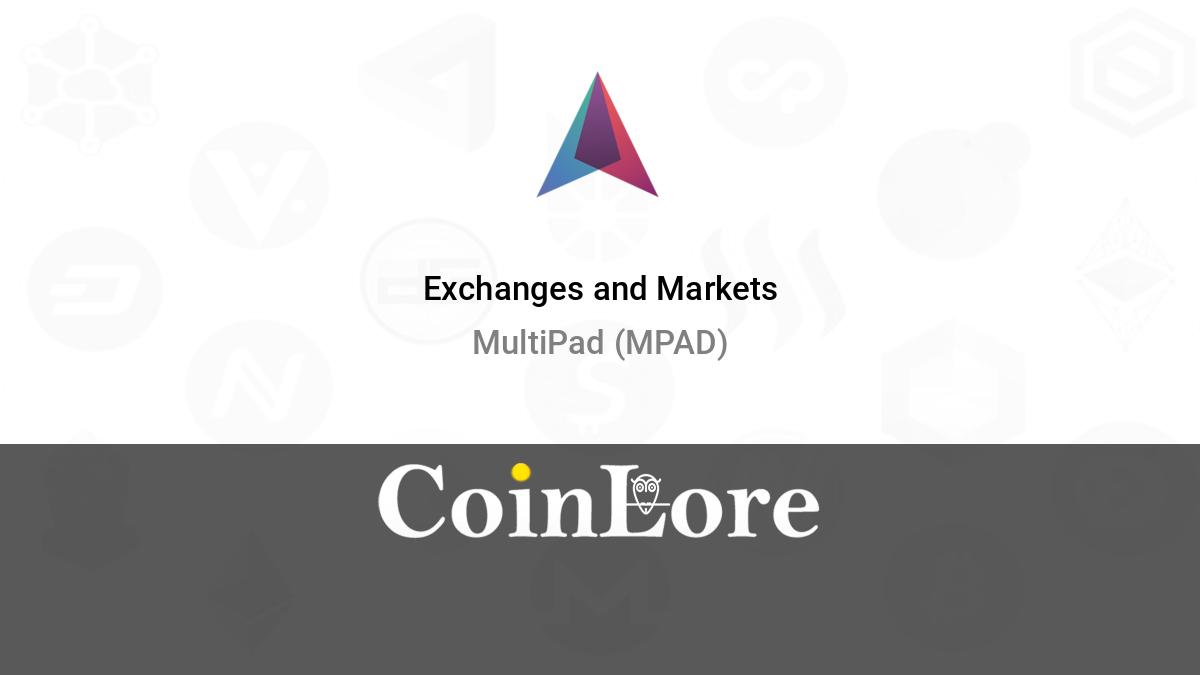 MultiPad (MPAD) Exchanges - Where to Buy,Sell,Trade | CoinLore