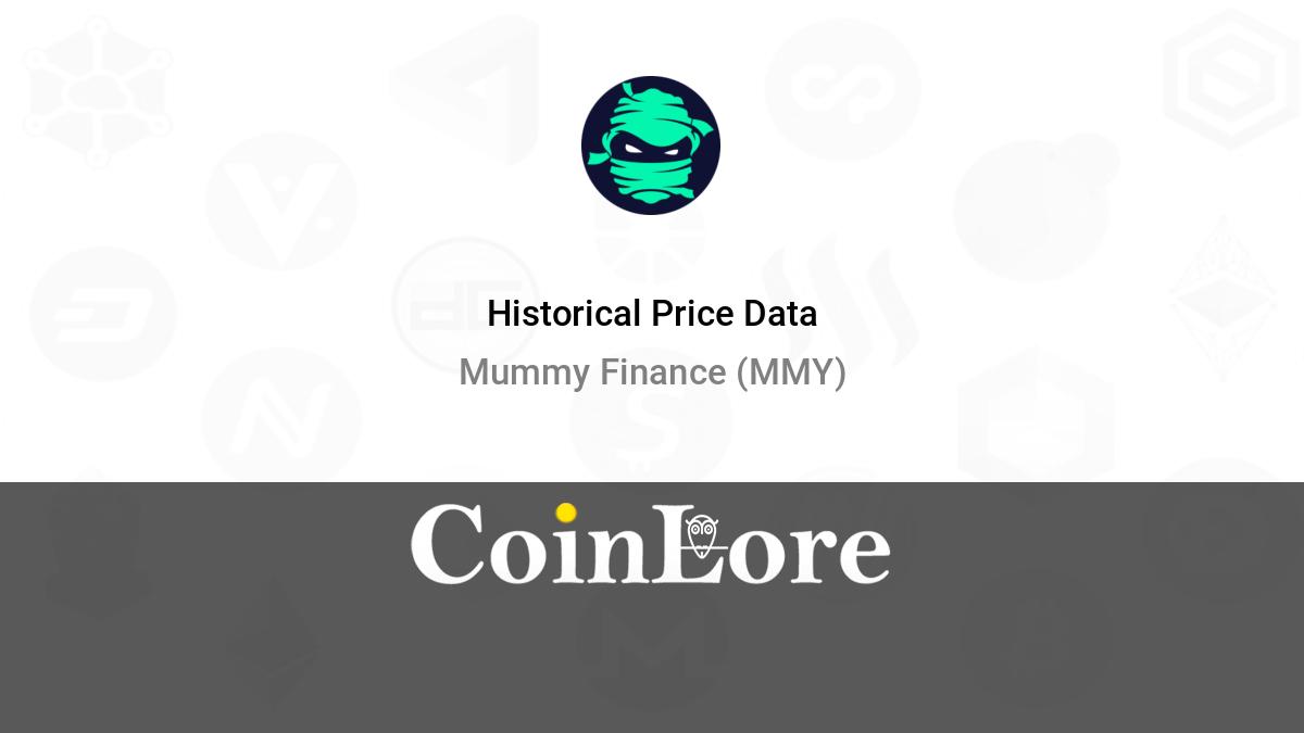 Mummy Finance (MMY) Historical Prices | CoinLore