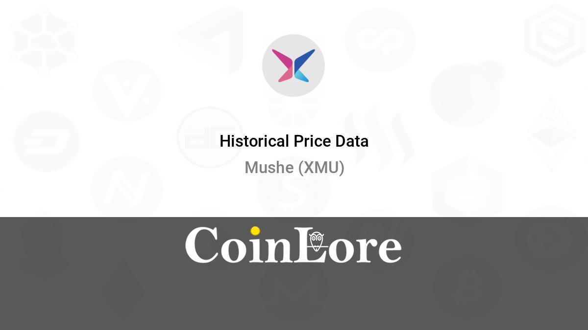 Mushe (XMU) Historical Prices | CoinLore