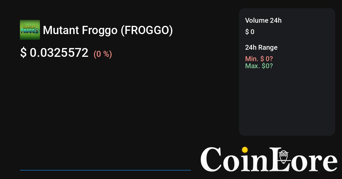 Mutant Froggo Price, Chart, Market Cap, FROGGO Coin Essentials | CoinLore