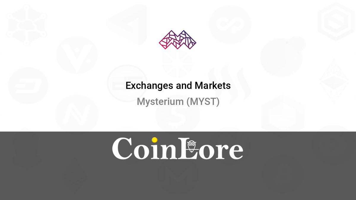 미스테리움 (MYST) 거래소 | CoinLore