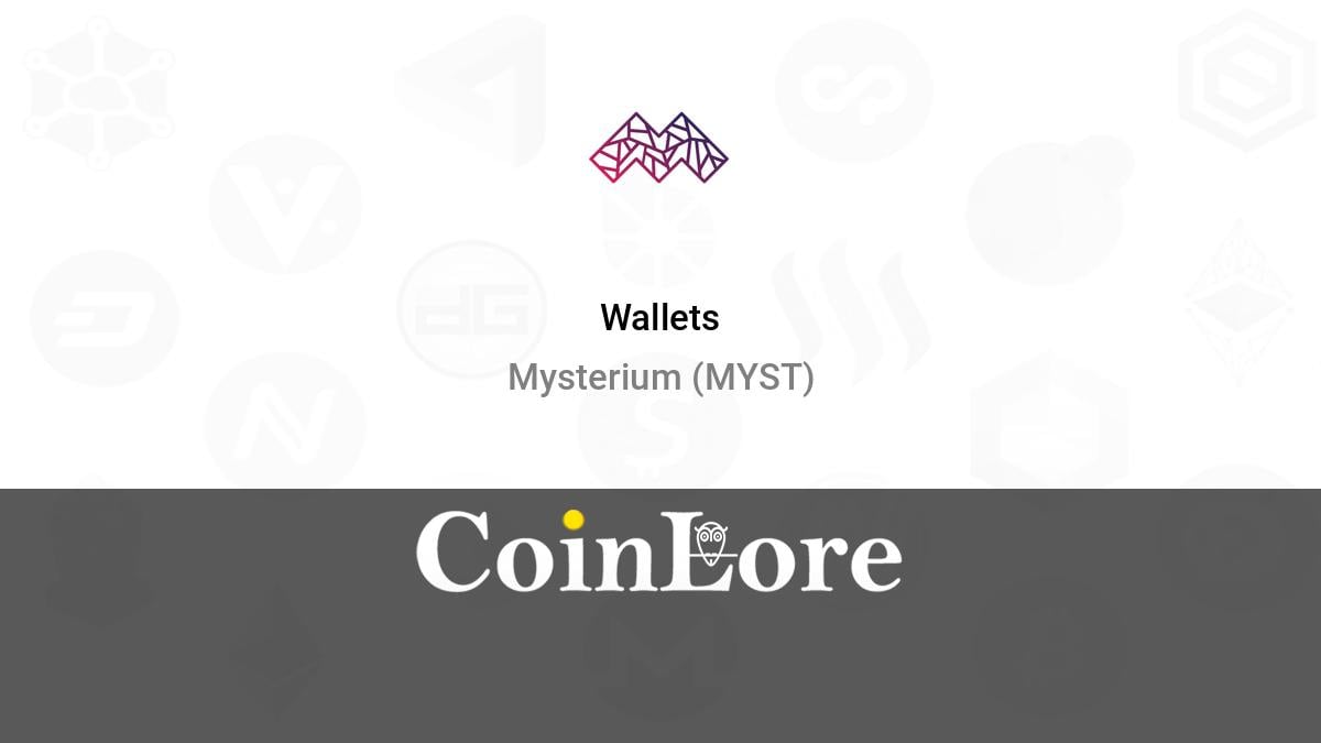List of Top Mysterium (MYST) Wallets | CoinLore