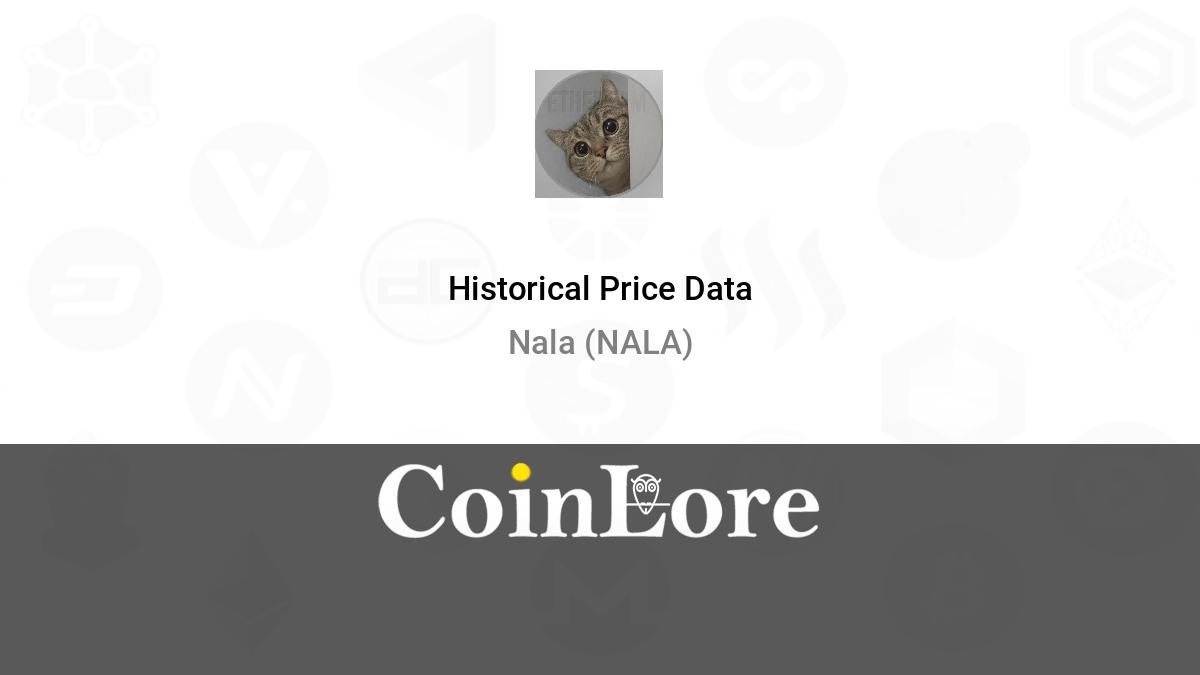 Nala (NALA) Historical Prices | CoinLore