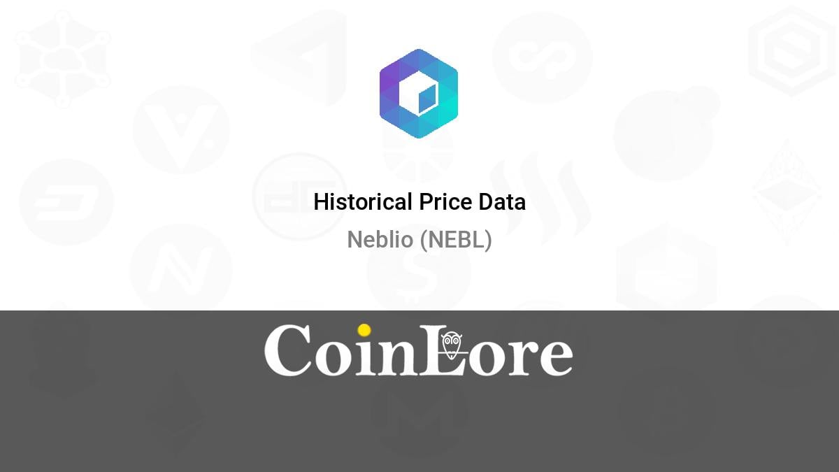 Neblio (NEBL) Historical Prices | CoinLore