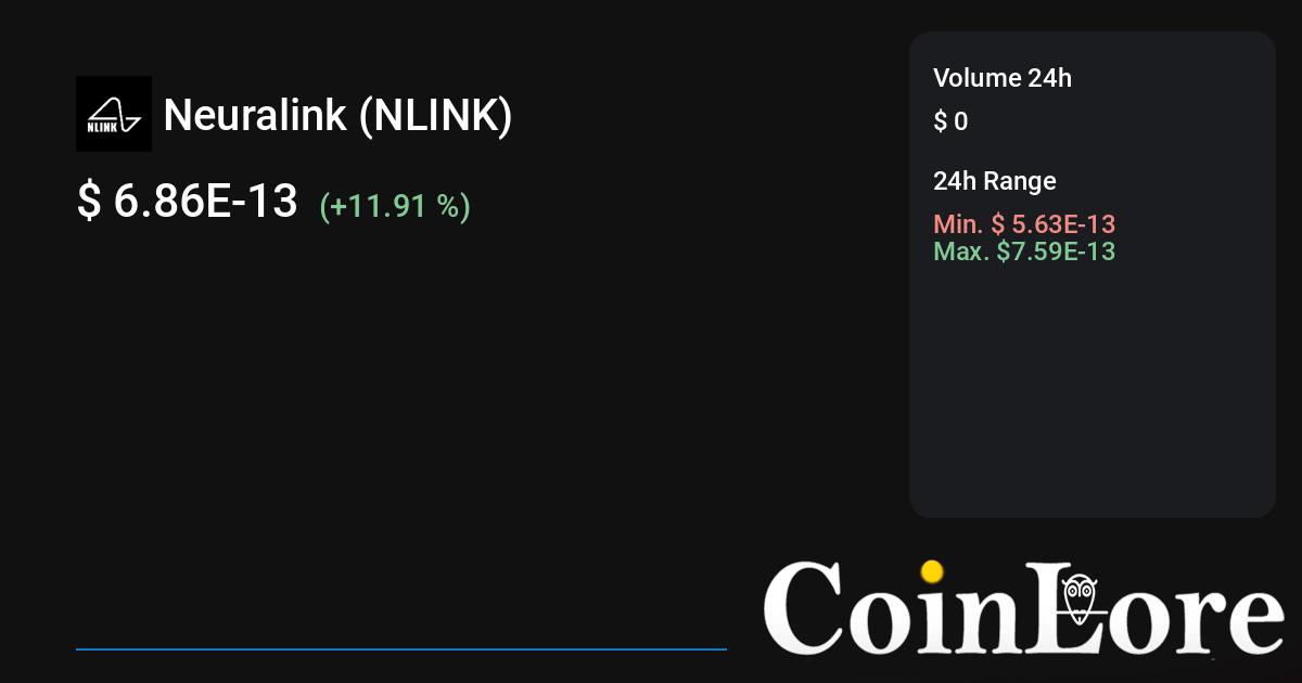 Neuralink Price, Chart, Market Cap, NLINK Coin Essentials | CoinLore