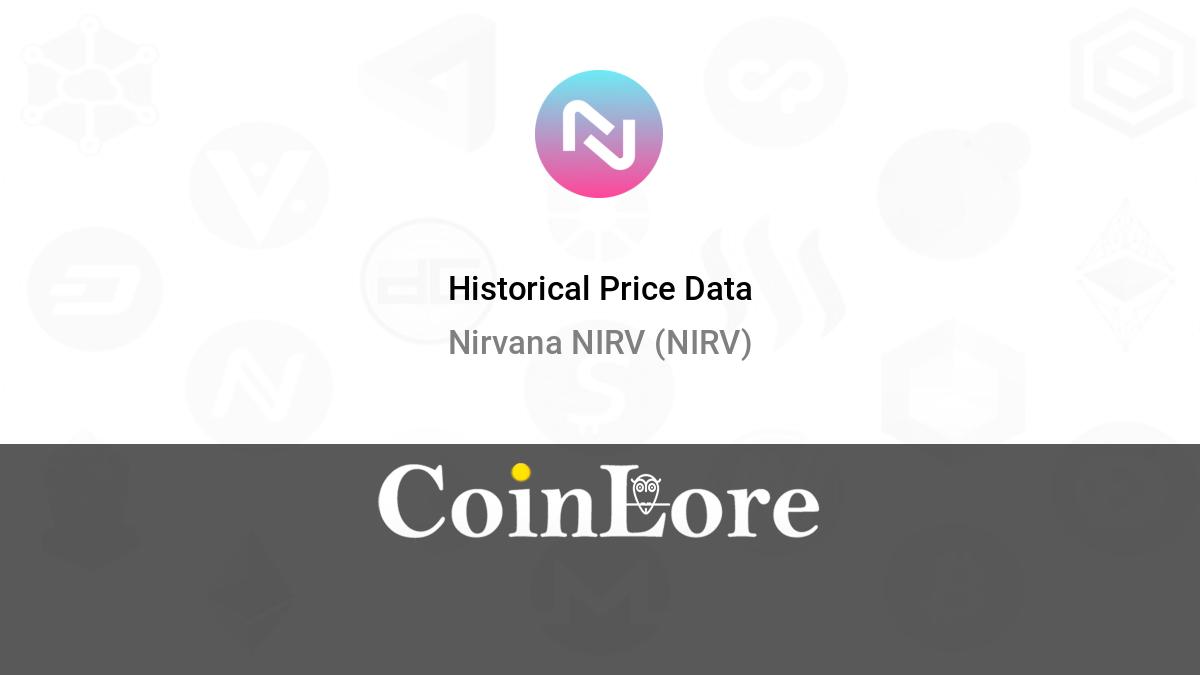 Nirvana NIRV (NIRV) Historical Prices | CoinLore