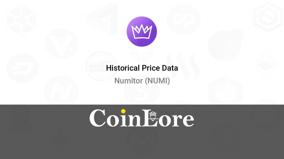 Numitor (NUMI) Historical Prices | CoinLore