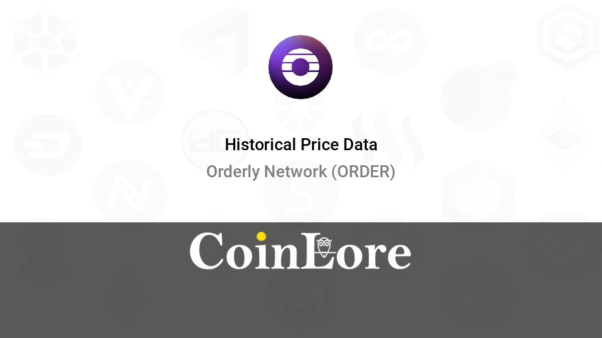 Orderly Network (ORDER) Historical Prices | CoinLore