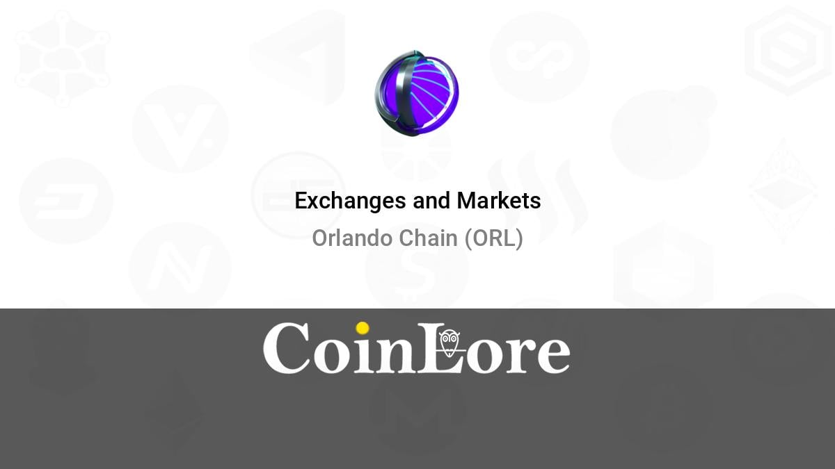Orlando Chain (ORL) Exchanges - Where to Buy,Sell,Trade | CoinLore