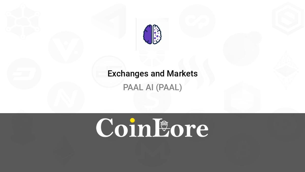 PAAL AI (PAAL) Exchanges - Where to Buy,Sell,Trade | CoinLore