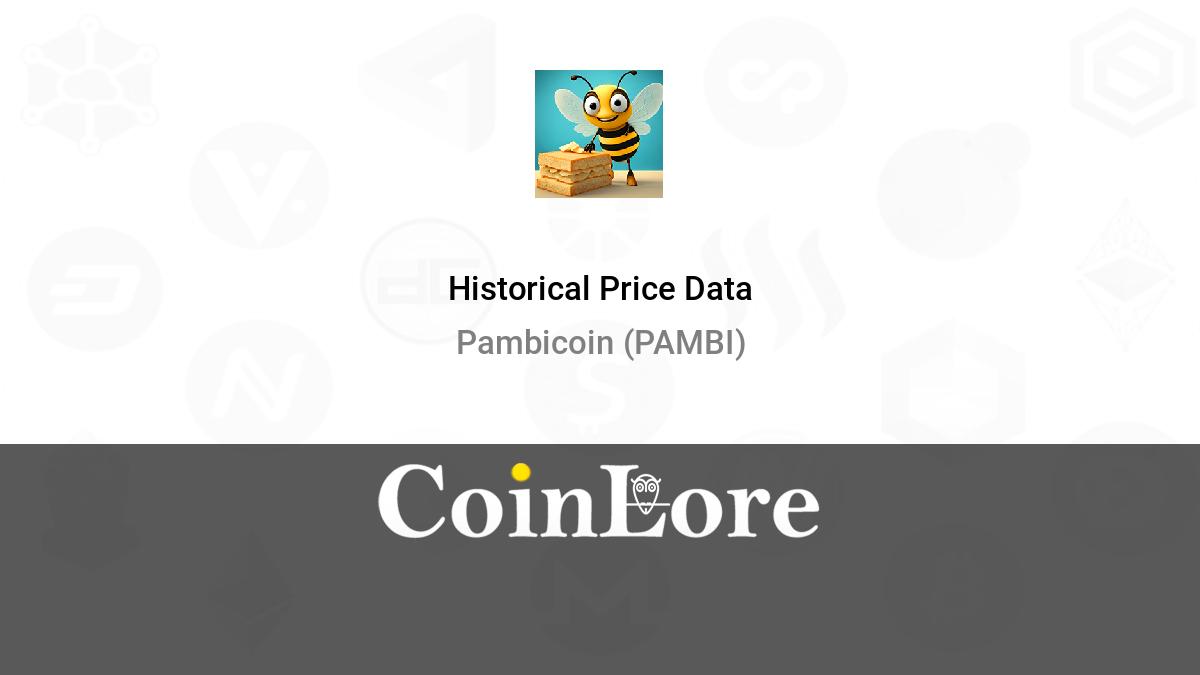 Pambicoin (PAMBI) Precio Historico, Grafico, Anual Valor | CoinLore