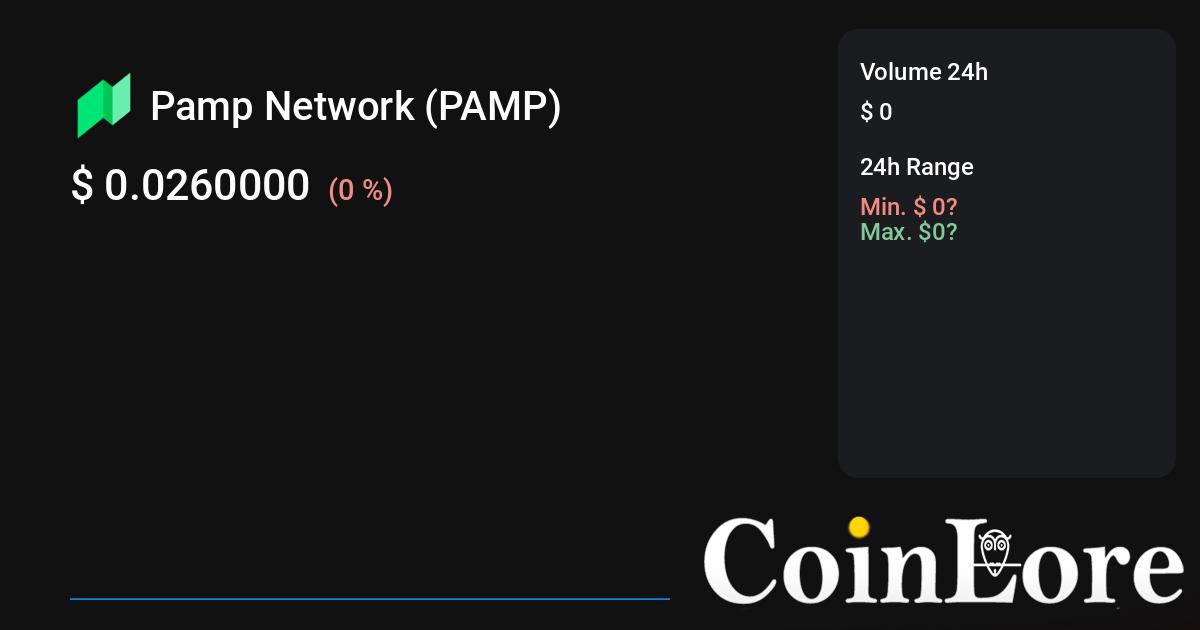 Pamp Network Price, Chart, Market Cap, PAMP Coin Essentials | CoinLore