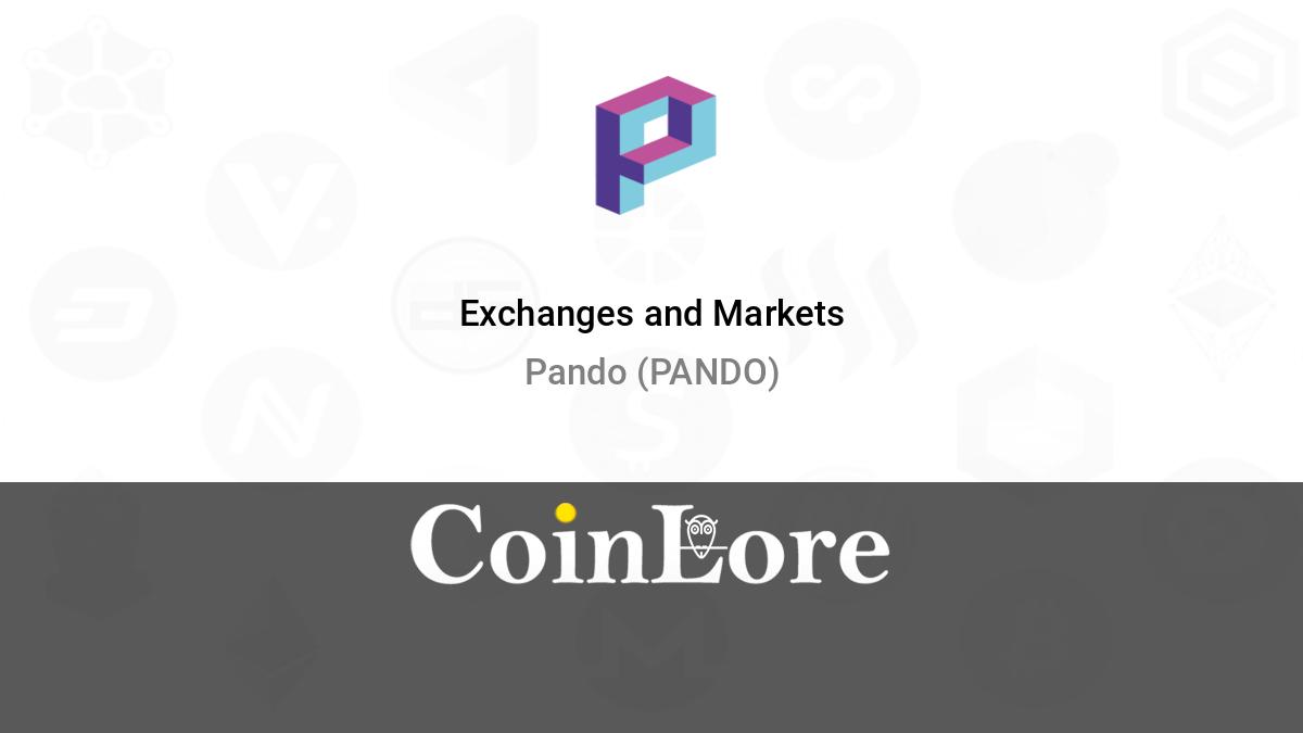 Pando (PANDO) 거래소 | CoinLore