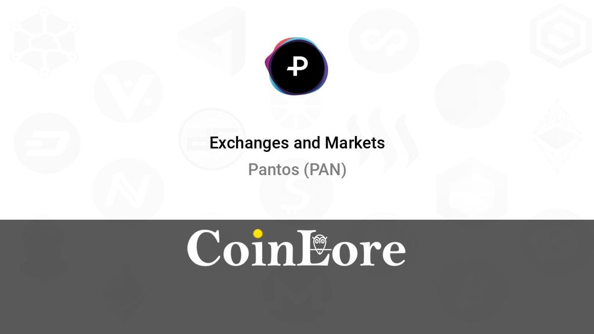 Pantos (PAN) Exchanges - Where to Buy,Sell,Trade | CoinLore