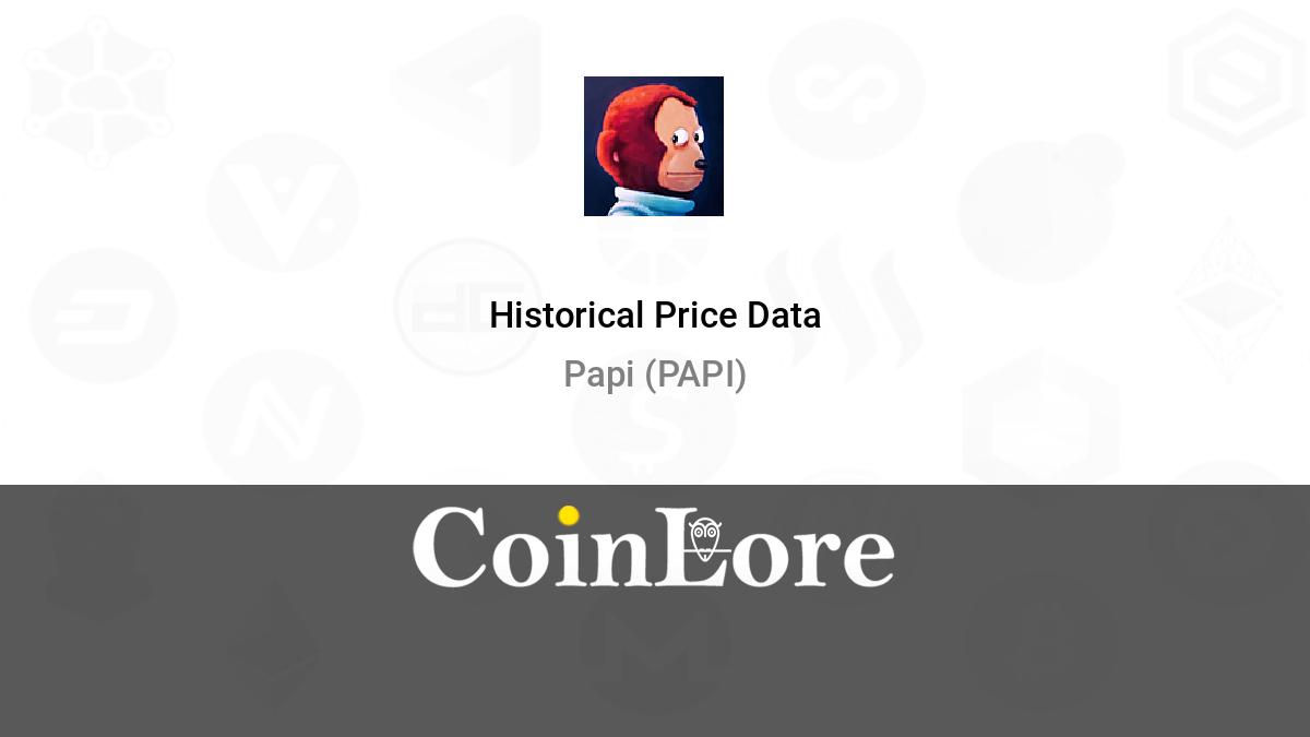 PAPI (PAPI) Historical Prices | CoinLore